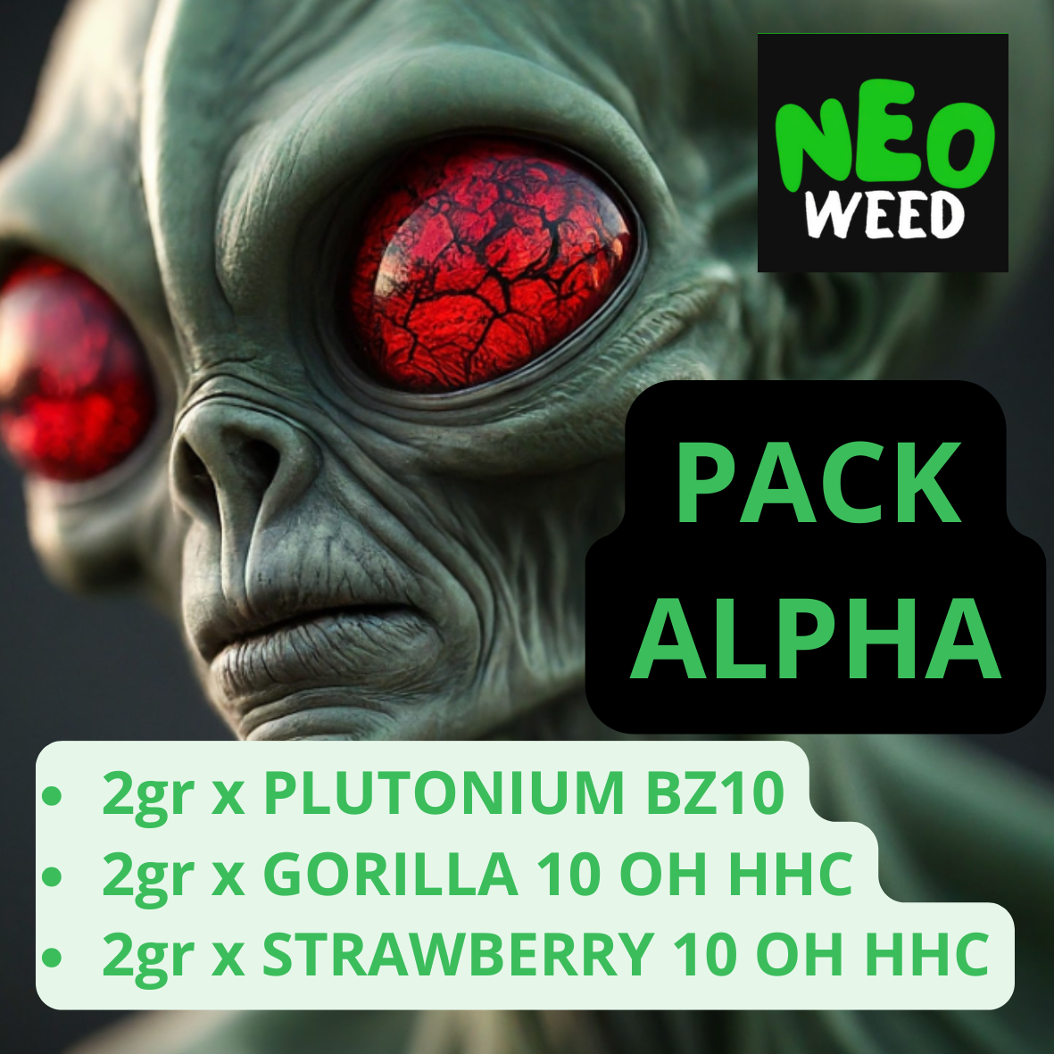 Neo Weed - Fleurs, Résines et Pre Rolls de CBD HPE, 10 OH HHC